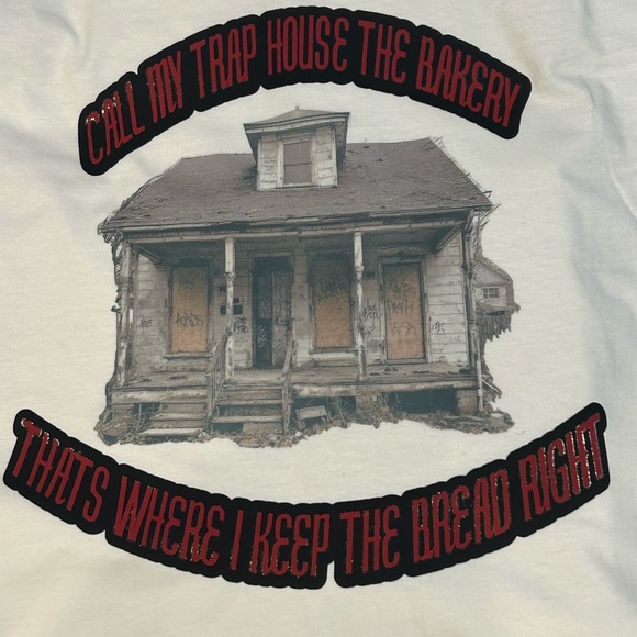 Shirts | Graphic Tee With Trap House Design | Poshmark
